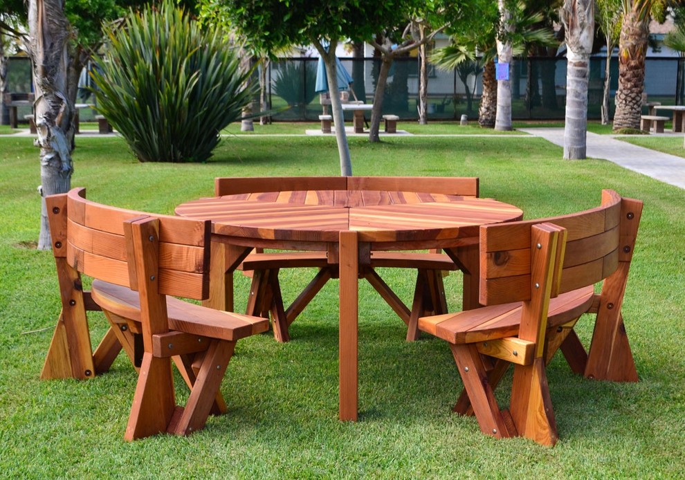 Lisa's Retro Outdoor Patio Table - Rustic - Patio - San Francisco - by ...