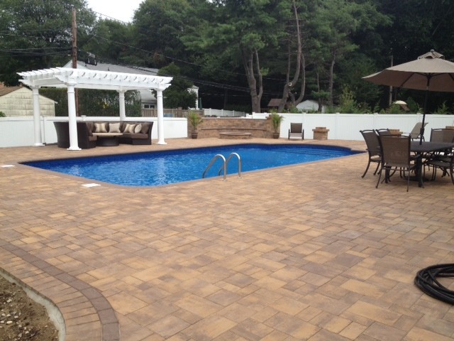 Long Island Pool Patio - Traditional - Patio - New York - by Cambridge ...