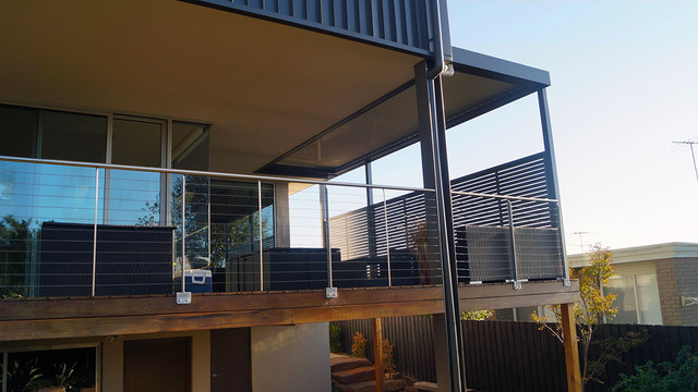 Louver Opening & Closing Roof Verandah w/- Screens, Deck - Moderno ...
