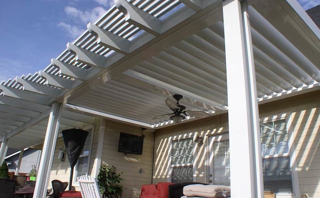 Louvered Roof - Modern - Patio - Boise - by Covertech | Houzz UK