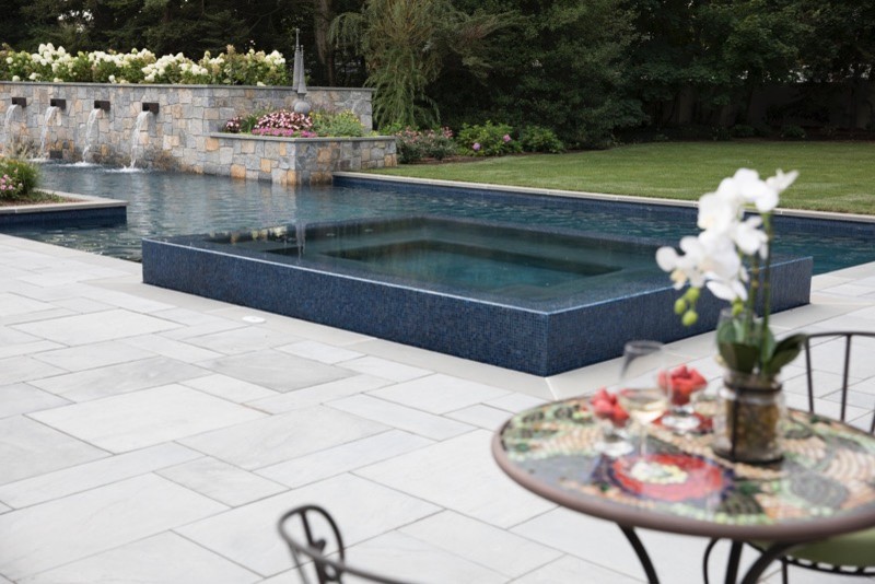 Luxury 75' Long Lap Pool Ridgewood NJ - Contemporary - Patio - New York ...