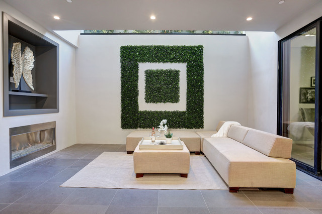 Luxury Basement Seating Area - Contemporary - Patio - Los Angeles - by ...