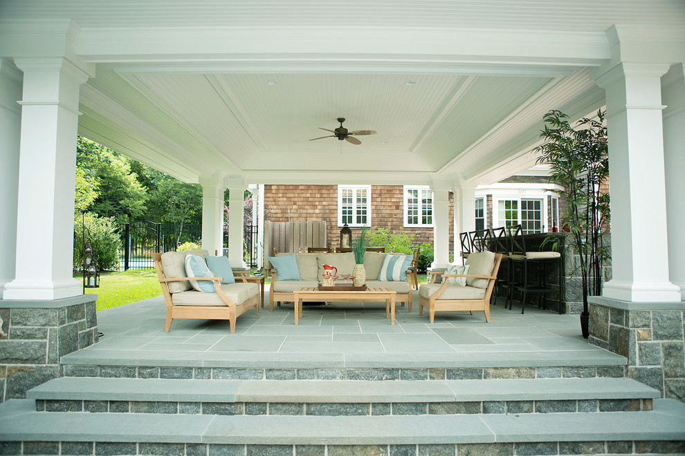 Luxury Gunite Pool & Patio - Traditional - Patio - New York | Houzz