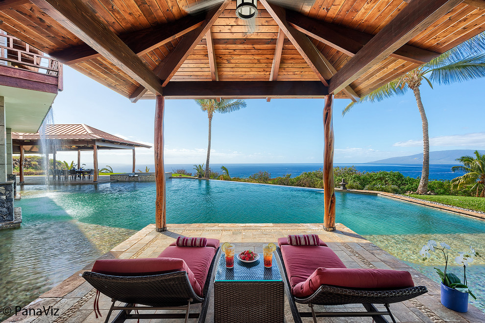 Luxury Tropical Villa on Maui - Tropical - Patio - Hawaii - by PanaViz ...