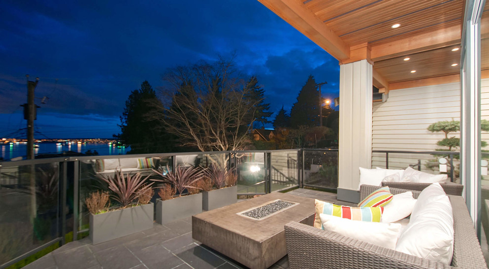 Luxury Waterfront Raised New Home - Beach Style - Patio - New York - by ...