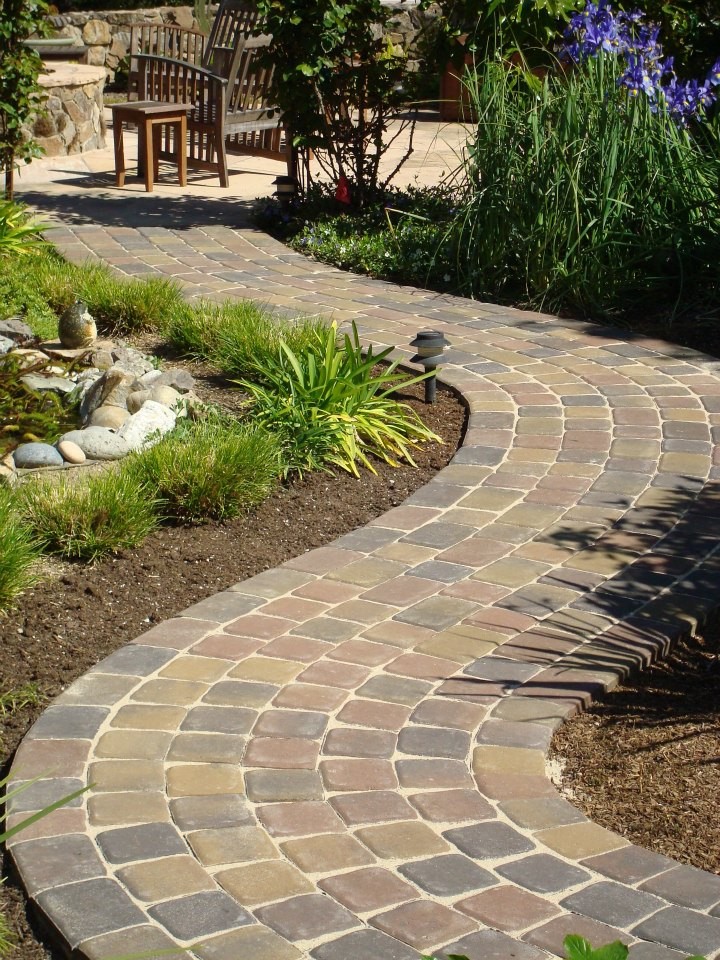 Meandering Paver Path - Rustic - Patio - San Francisco - by The Legacy ...