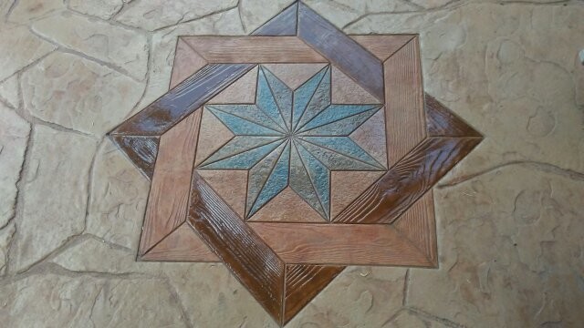 Medallions - L&L Concrete Contractors - Transitional - Patio - Houston ...