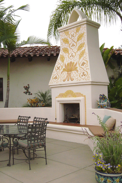 Mexican Folk Patterns Mural - Mediterranean - Patio - San Diego - by ...