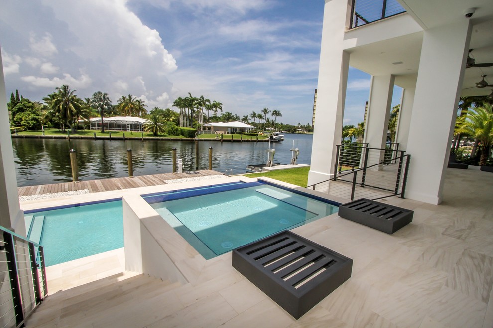 Miami Modern Custom Home - Modern - Patio - Miami - by Pioneer ...