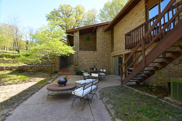 Mid-Century Split-Level - Midcentury - Patio - Other - by AA Real ...