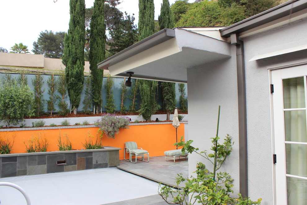 Modern Box Style Rain Gutters with 2x3 Downspouts in West Hollywood ...
