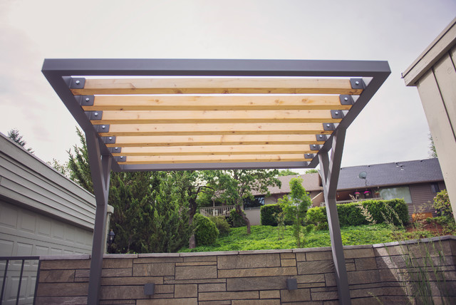 Modern, Cantilevered Shade Arbor - Modern - Patio - Other - by ...