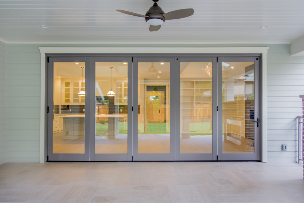 Modern Cape Cod Backyard Patio - Beach Style - Patio - San Francisco ...