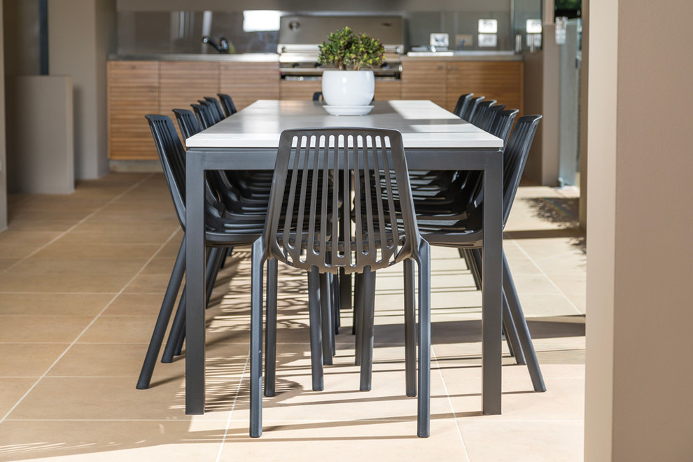 Modern Outdoor Dining table - Custom Made - Contemporary - Patio ...