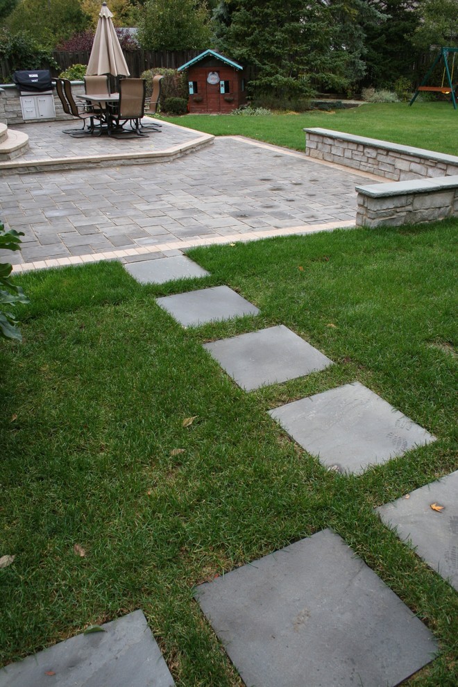 Modern Patio with Limestone Structures - Modern - Patio - Chicago - by ...