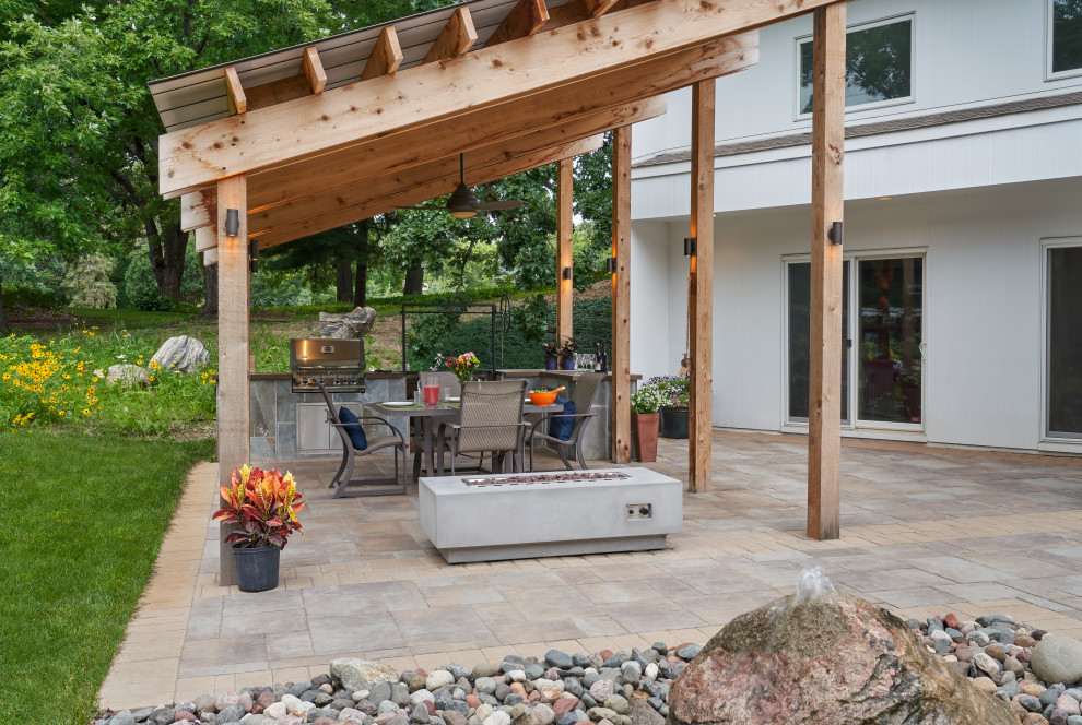Modern Walkout Backyard in Bloomington - Modern - Patio - Minneapolis - by Southview Design | Houzz