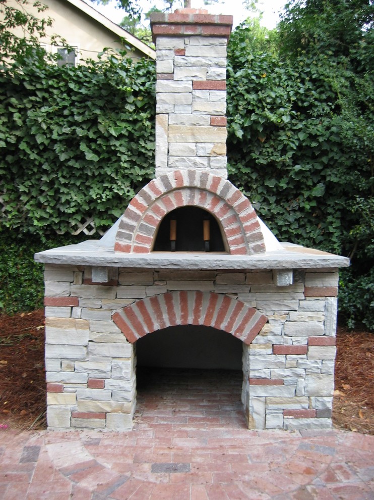 Morningside Intown Pizza Oven and Patio - Traditional - Patio - Atlanta - by PaverStone ...