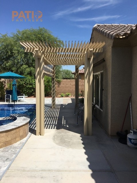 Motorized Louvered Roof Patio Cover - Contemporain - Terrasse et Patio ...