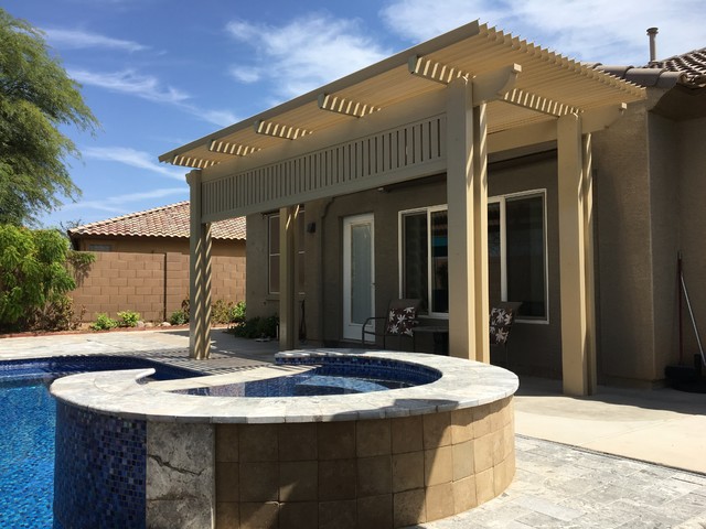 Motorized Louvered Roof Patio Cover - Contemporary - Patio - Phoenix ...