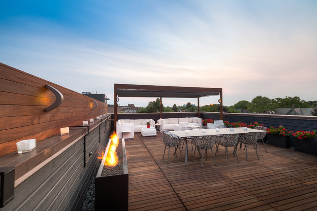 Motorized Rooftop Canopy, Toronto - Contemporáneo - Patio - Toronto ...
