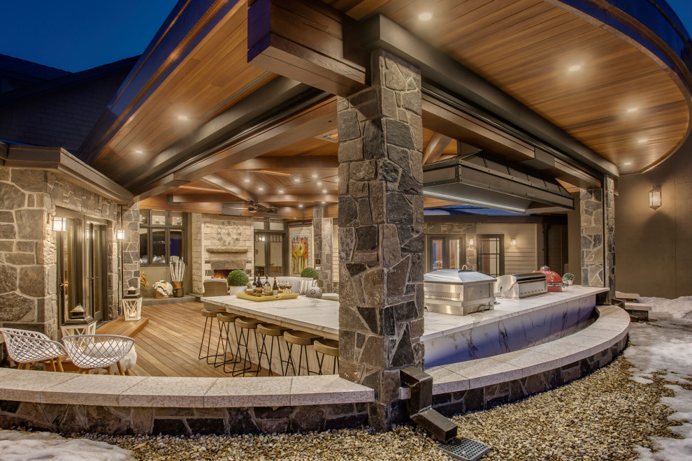 Mountain Outdoor Kitchen - Patio - Denver - by Artisan Outdoor Kitchens | Houzz