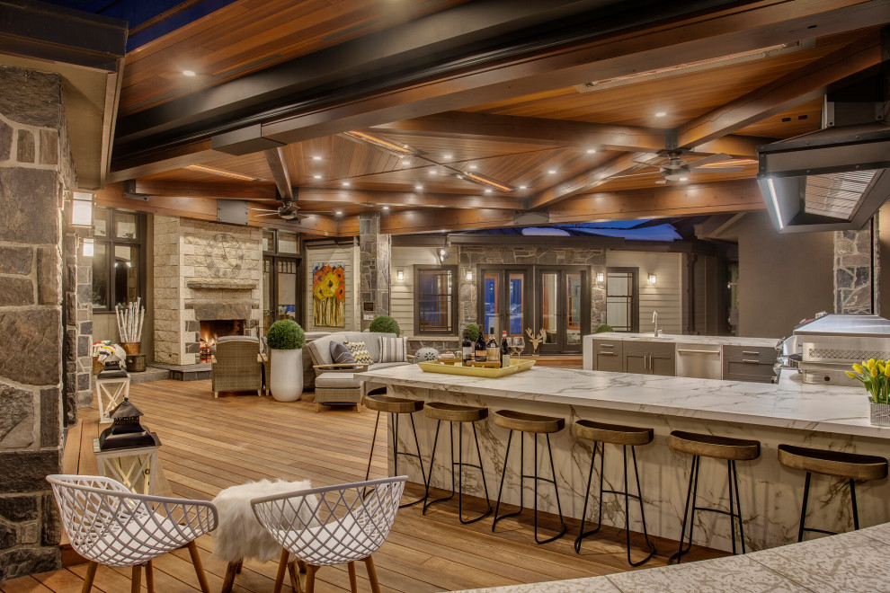 Mountain Outdoor Kitchen - Patio - Denver - by Artisan Outdoor Kitchens ...