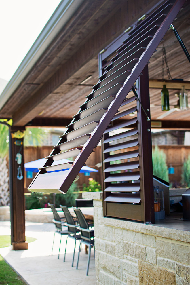 Moveable Aluminum Bahama Shutters - Transitional - Patio - Other - by ...