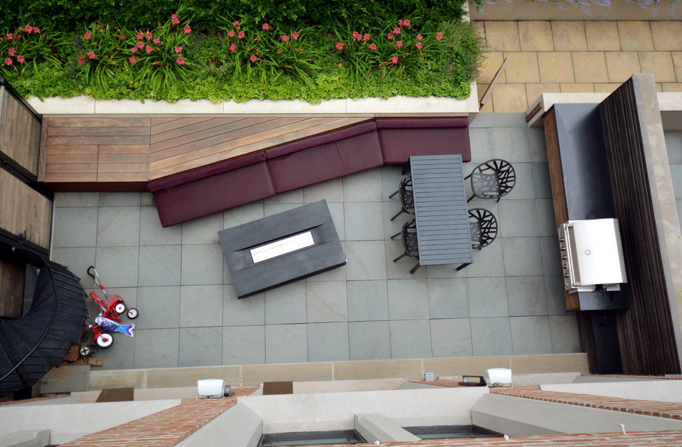 Multi-Level Urban Row House - Modern - Patio - Chicago - by Topiarius ...