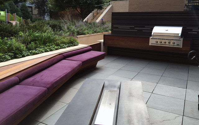 Multi-Level Urban Row House - Modern - Patio - Chicago - by Topiarius ...