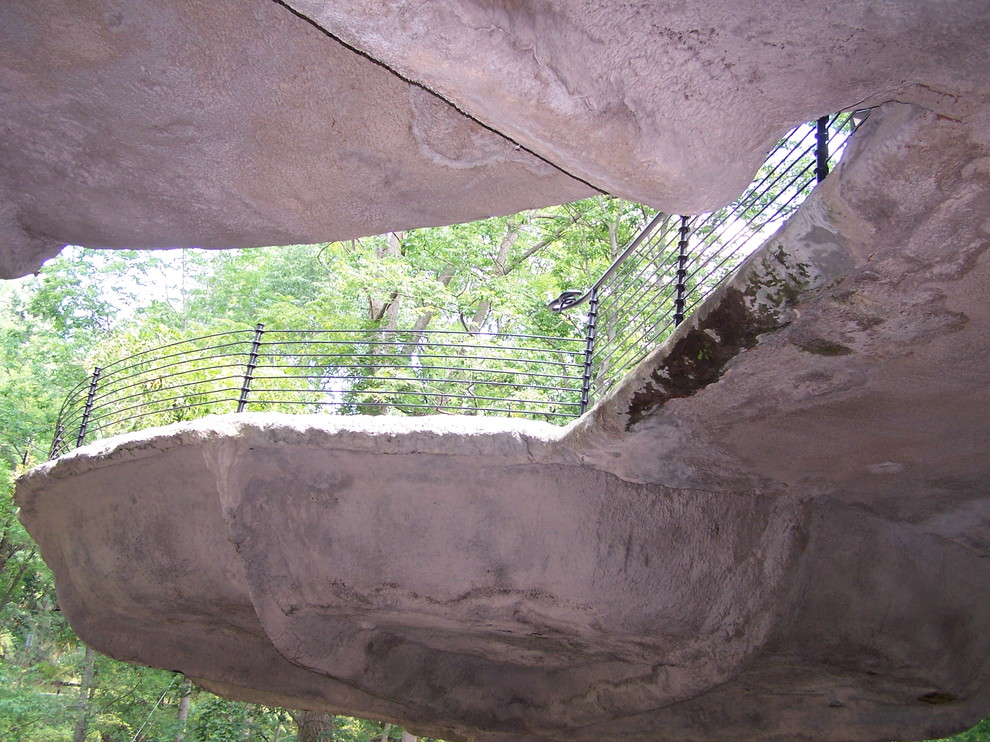 Mushroom House Railings - Eclectic - Patio - New York - by Keuka ...