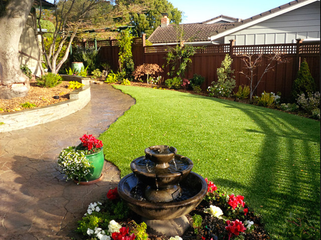 Stamped Concrete Patio Landscape - Contemporary - Patio - San Francisco ...