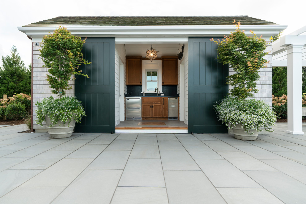 Custom Patio in Nantucket - Beach Style - Patio - Boston - by J. Graham ...