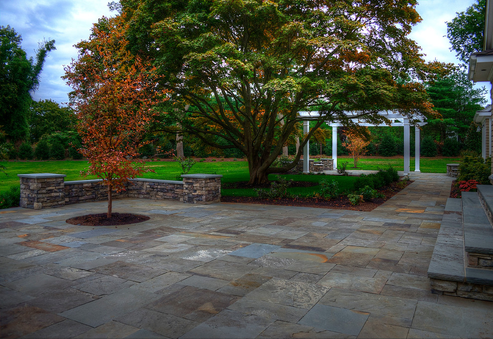 Natural Blue Stone Patio - Craftsman - Patio - New York - by On Your ...