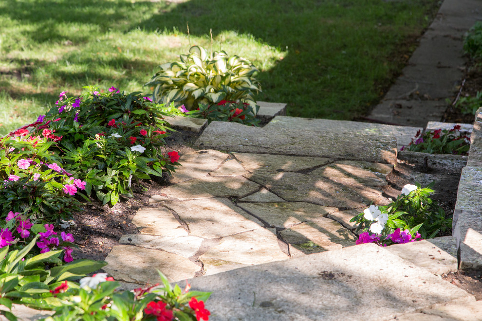Natural Stone Retaining Walls & Walkway - Patio - Minneapolis - by ...