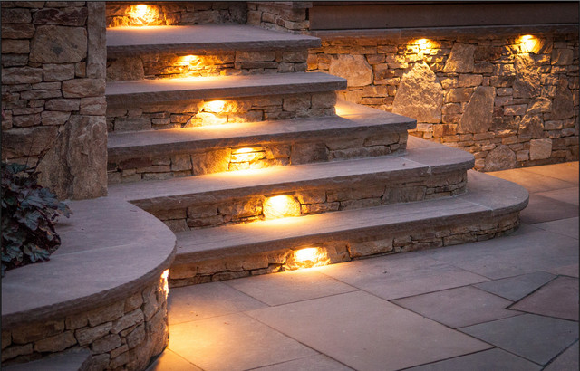 Rock Steps For Outdoor Lighting