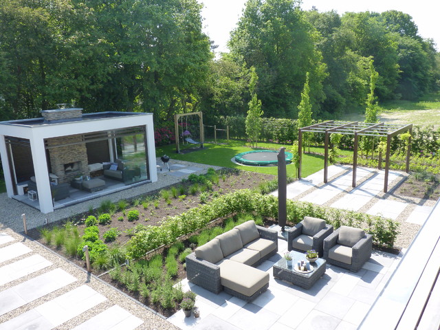 New Build Garden in Veenendaal - Contemporain - Terrasse et Patio ...