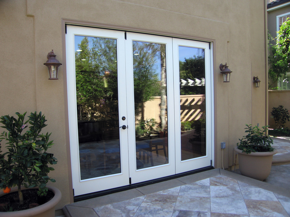 Newport Coast - Exterior Folding Doors Closed - Traditional - Patio ...