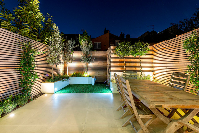 night time garden - Contemporary - Patio - London - by CATO creative ...