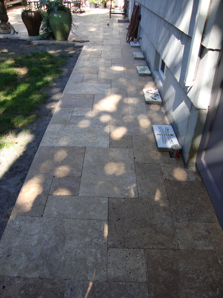 Noce Tumbled Versailles Pattern Travertine Landscape Paver Patio ...