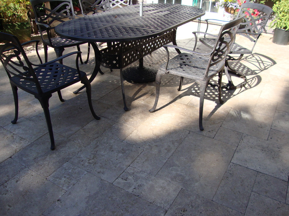 Noce Tumbled Versailles Pattern Travertine Landscape Paver Patio ...