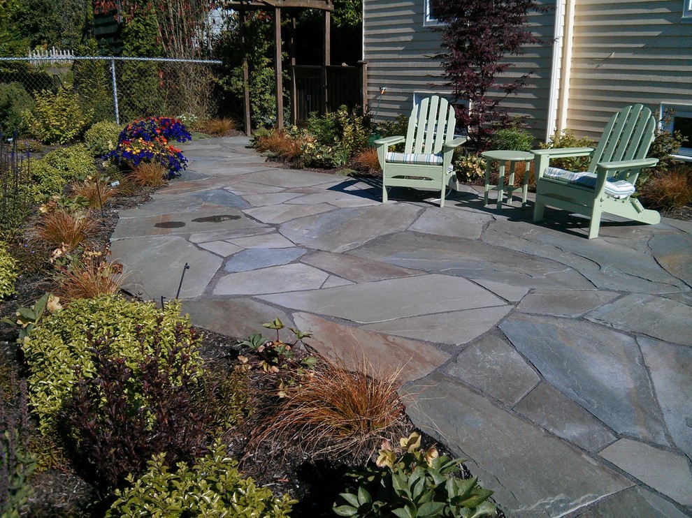 North Beach Flagstone Patio - Beach Style - Patio - Seattle - by Avid ...