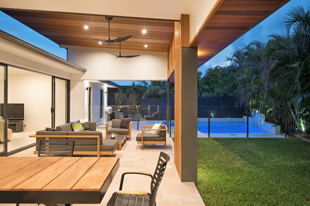 North Lakes Pool & Entertainment Area - Contemporary - Patio - Brisbane ...