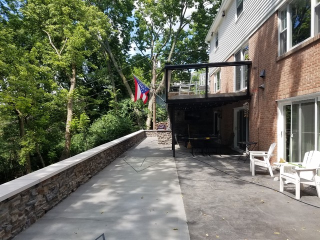 Oakwood Walkout Patio - Modern - Patio - Other - by Liapis Landscape ...