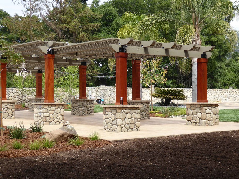 Ojai Pool Deck, Water Feature & Gazebo - Backyard - Gazebo 5 ...