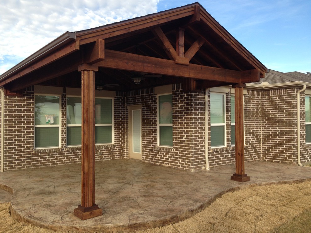 Open Gabled Roof Patio Cover - Traditional - Patio - Dallas - by Urban ...