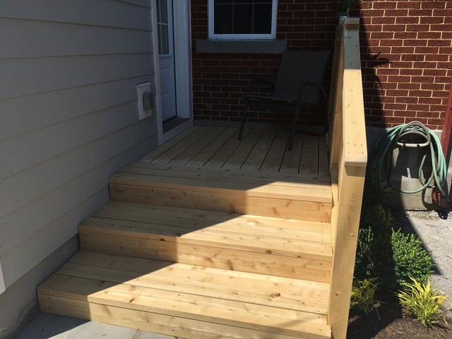 Ottawa Patio Fence & Backstairs - Transitional - Patio - Toronto - by ...