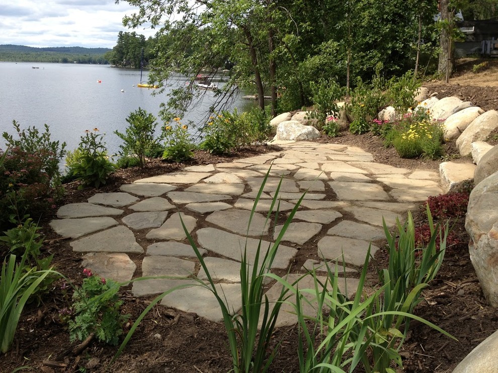 Our Work - Natural BlueStone Patio & Naturalized Gardens - Contemporary ...