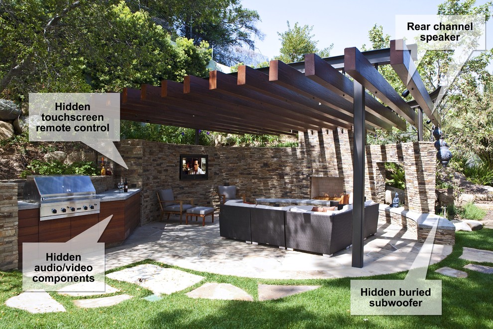 Outdoor audio video - Contemporary - Patio - Los Angeles - by DSI ...