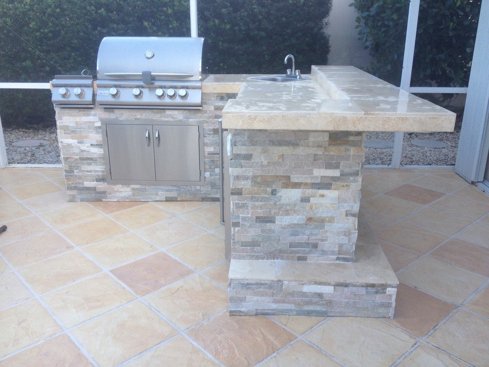 Outdoor BBQ Grill Island 8x8 - Traditional - Patio - Miami - by User ...