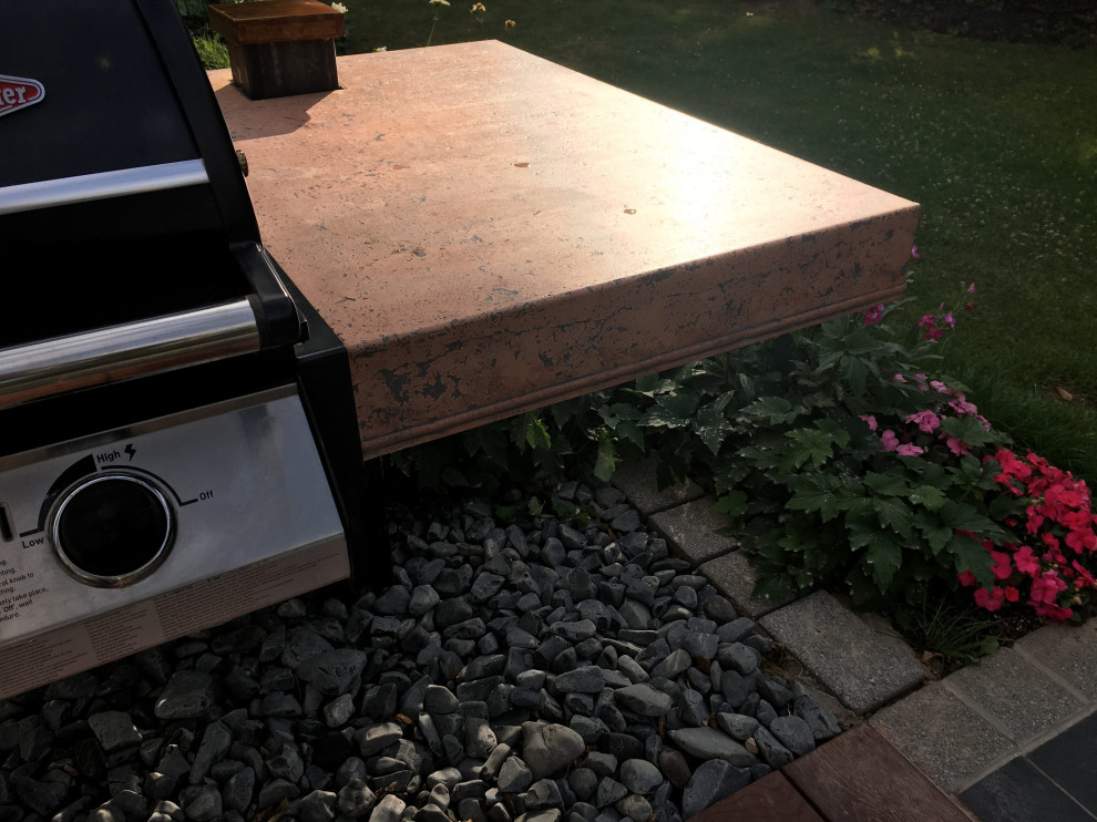 Outdoor BBQ Worktop - Contemporary - Patio - Surrey - by Salmon Pink ...